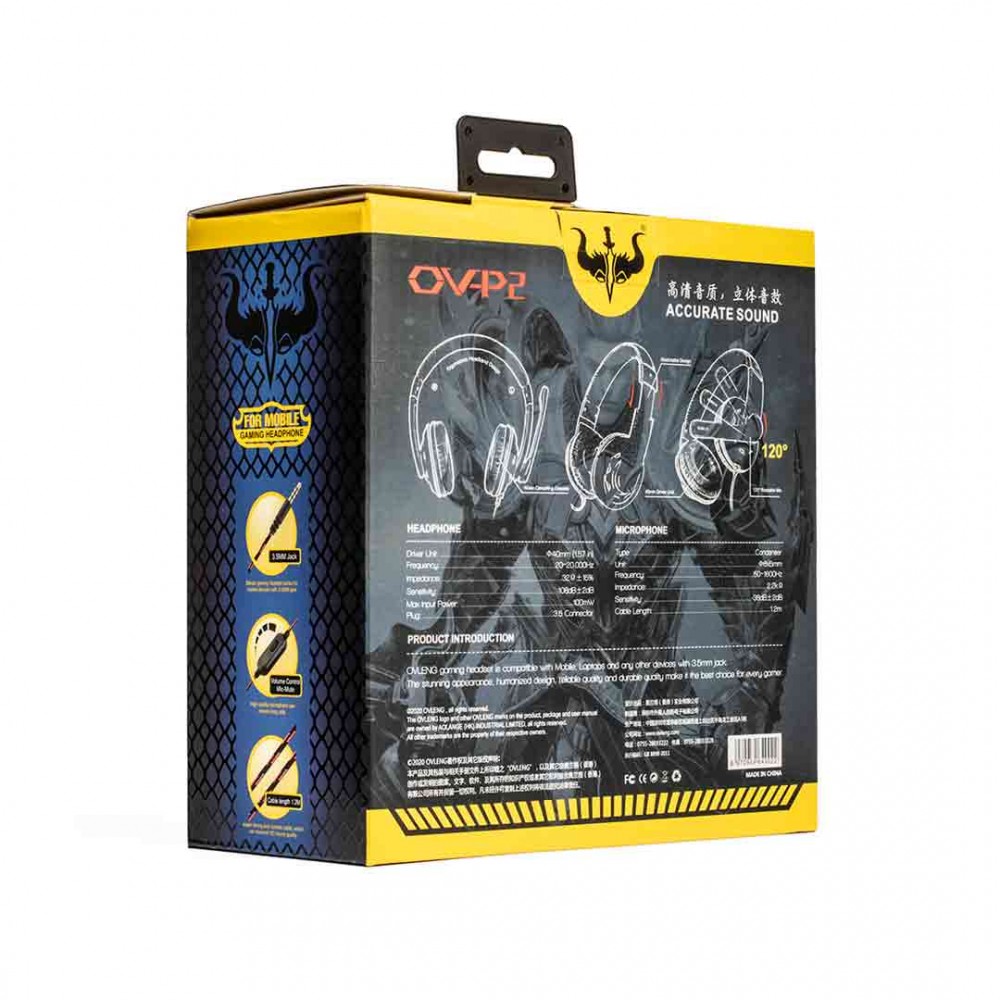 سماعة راس سلك Ovleng OV-P2